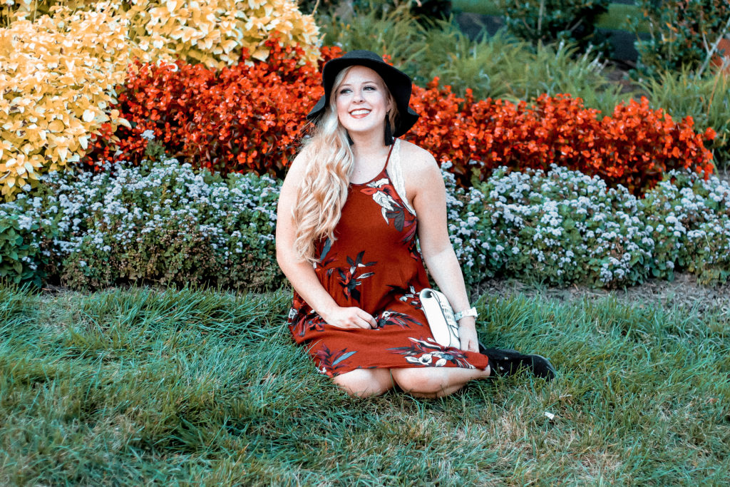 Dark Red and Black Fall Outfit - Abraidedblonde