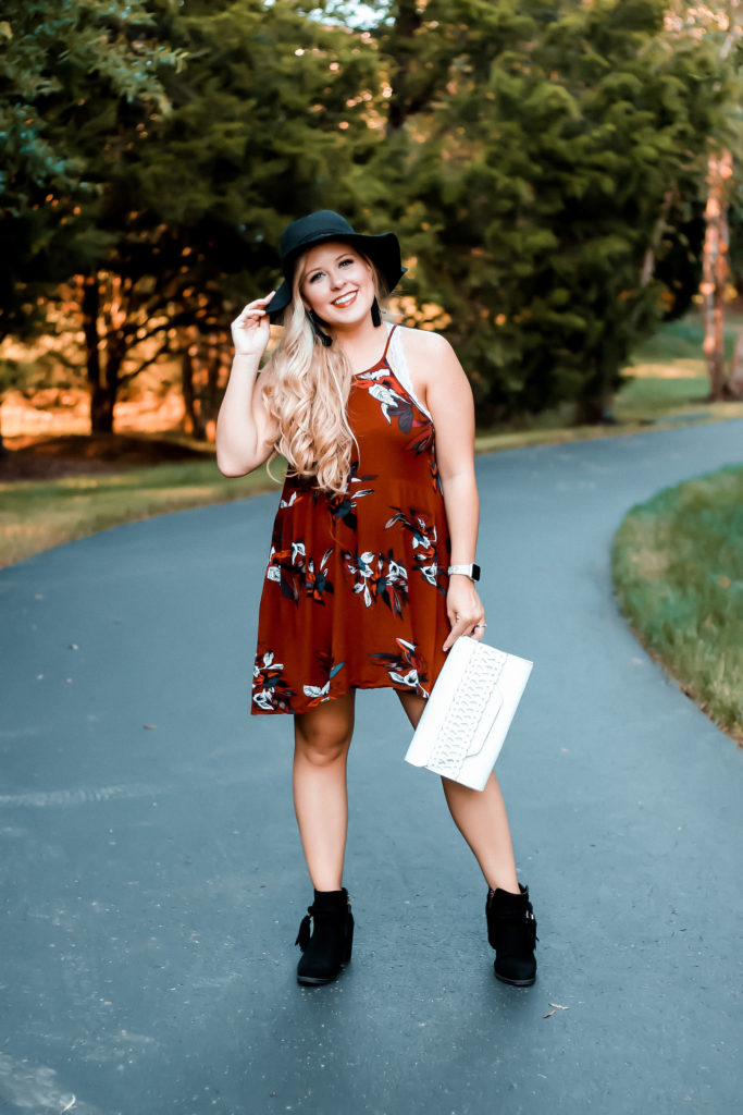 Dark Red and Black Fall Outfit - Abraidedblonde