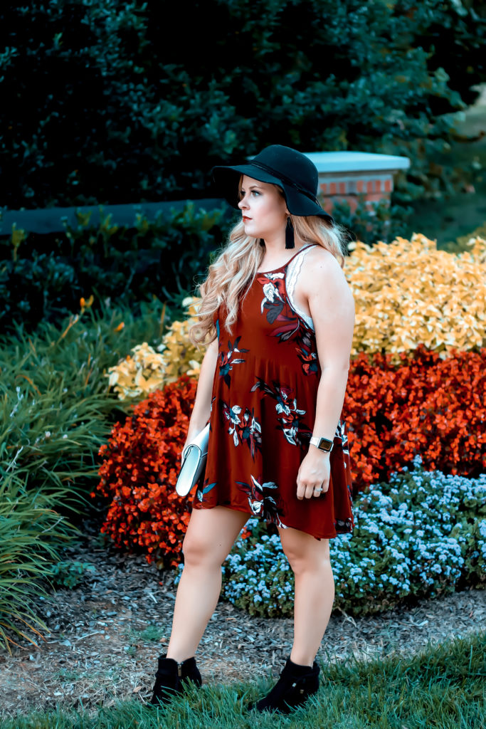 Dark Red and Black Fall Outfit - Abraidedblonde