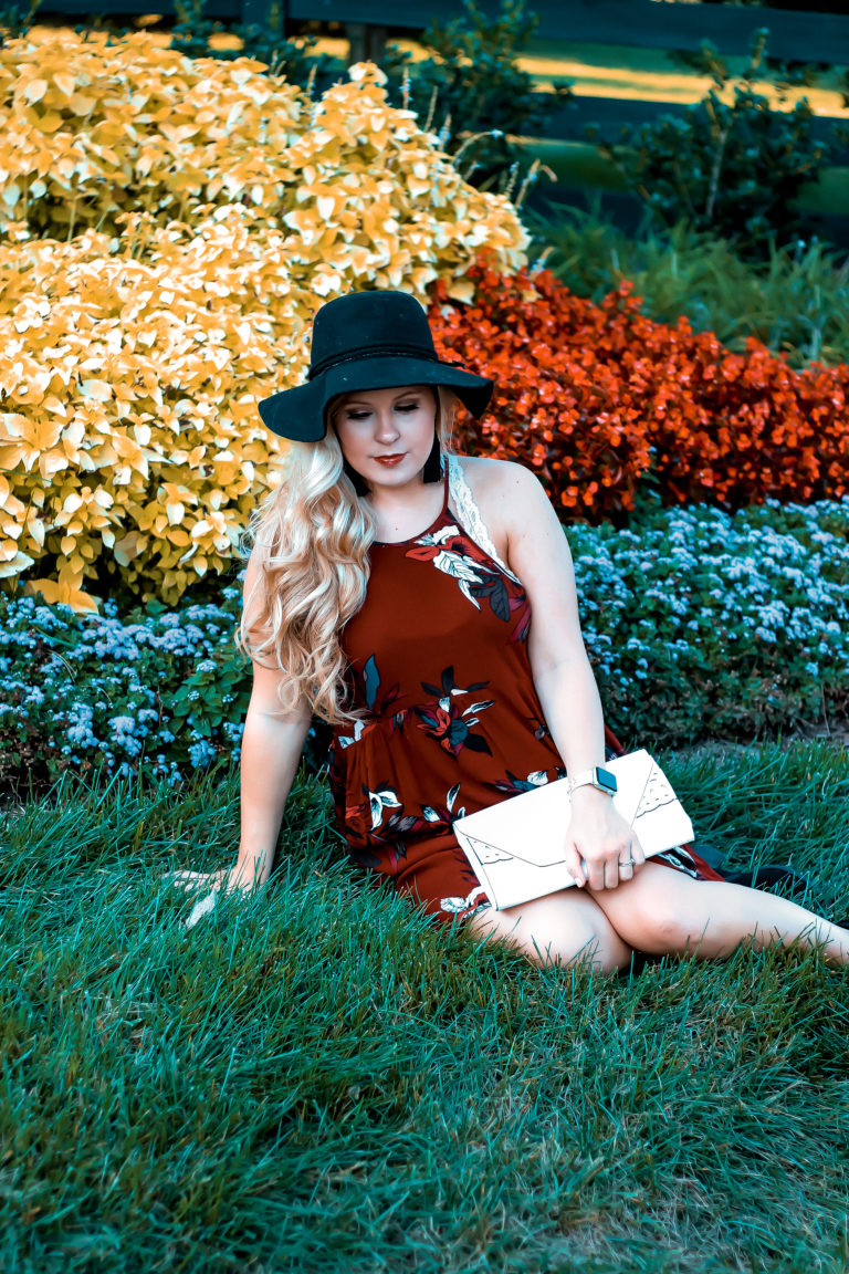 Dark Red and Black Fall Outfit - Abraidedblonde