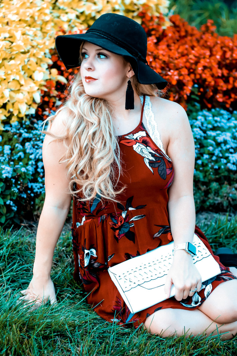 Dark Red and Black Fall Outfit - Abraidedblonde